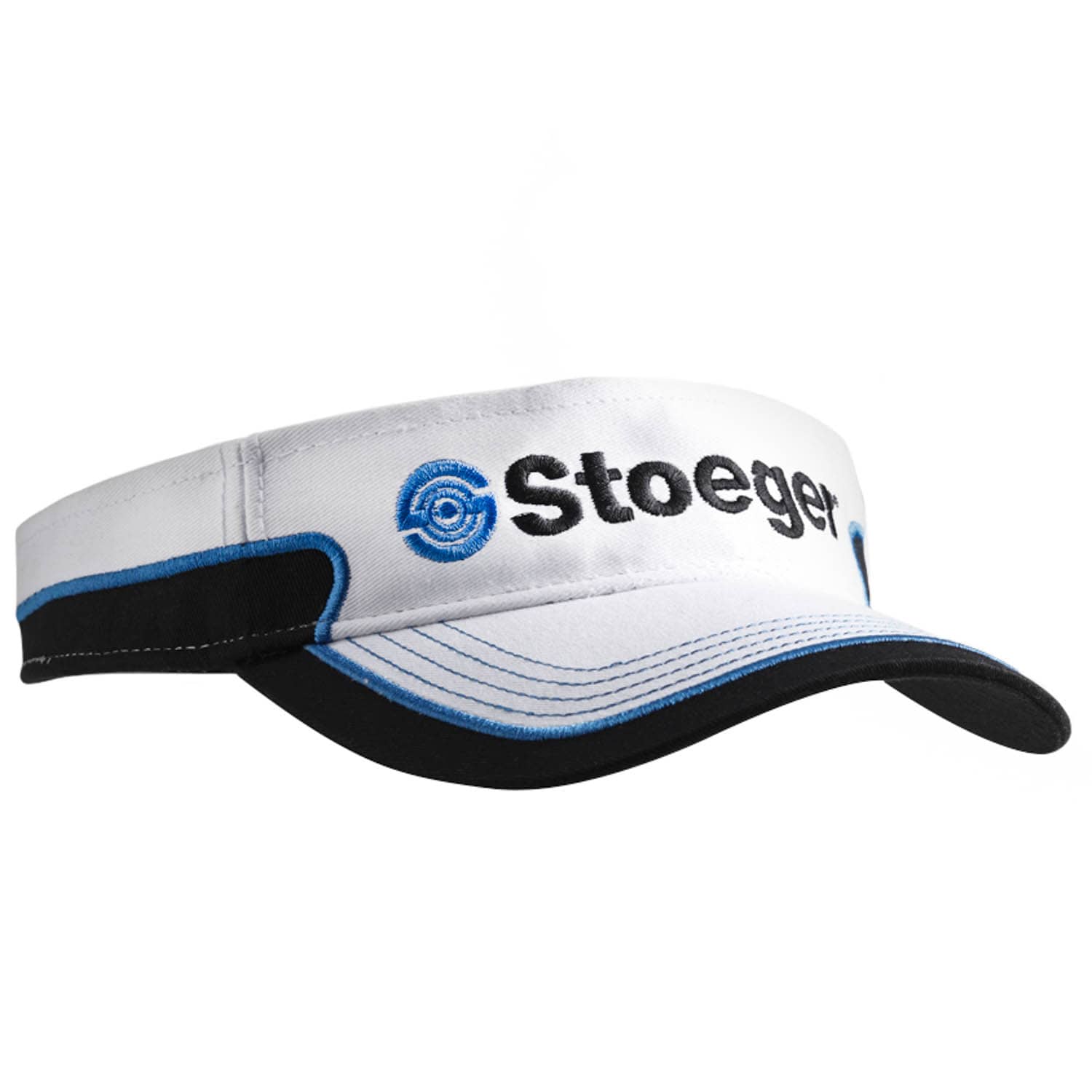 Stoeger Embroidered Logo Visor, Black & White | ShopStoeger